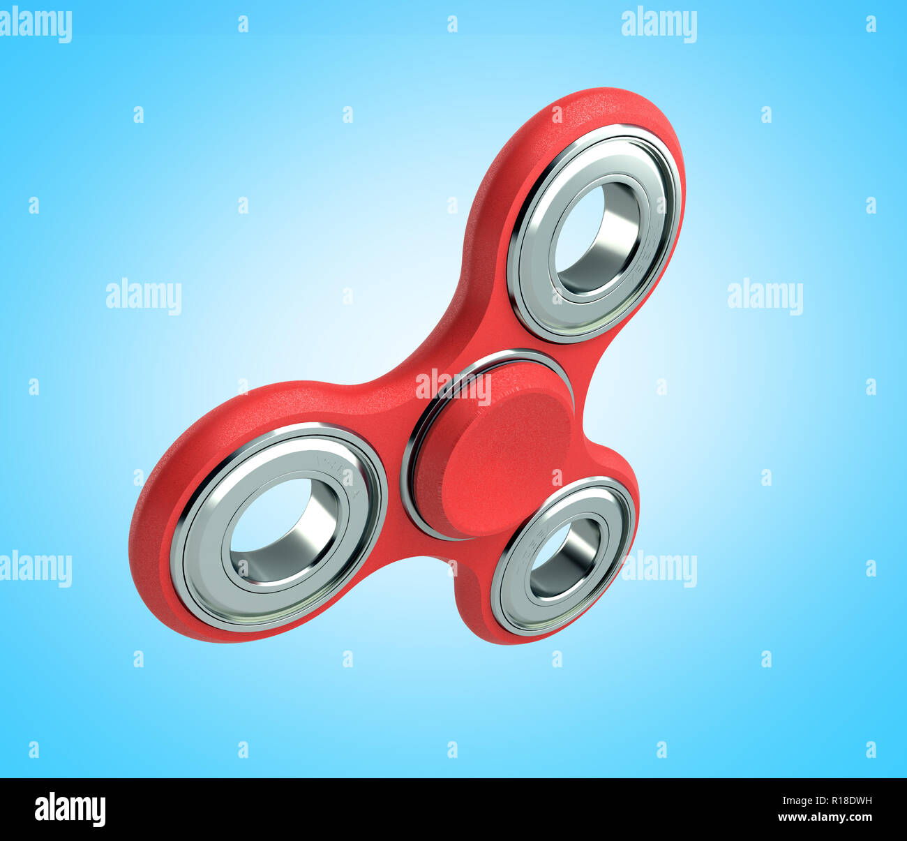 Hand Spiner 3d render on blue background Stock Photo - Alamy