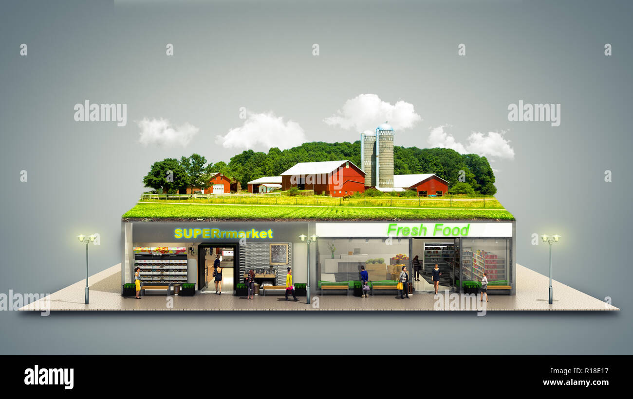 Modern supermarkets hi-res stock photography and images - Alamy