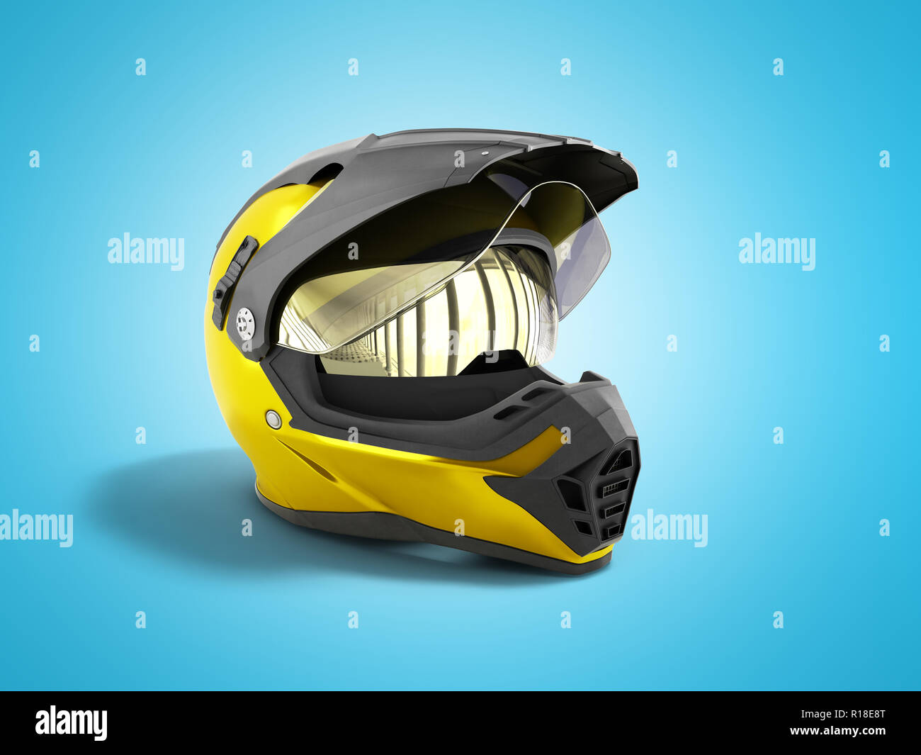 Arai helmet yellow hi-res stock photography and images - Alamy