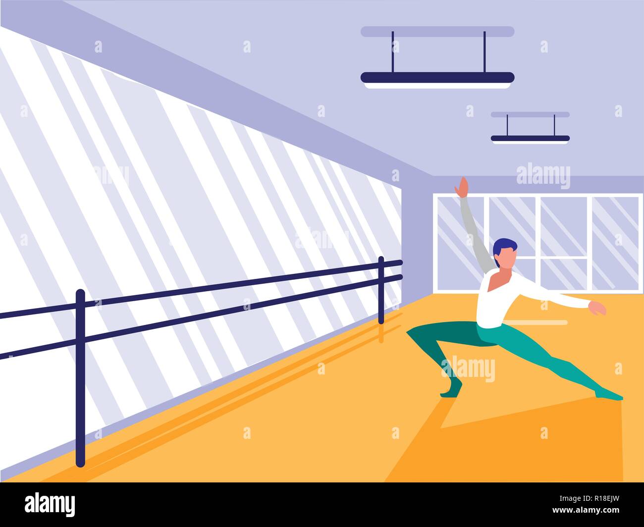 Graceful ballet dancer posing Stock Vector Images - Alamy