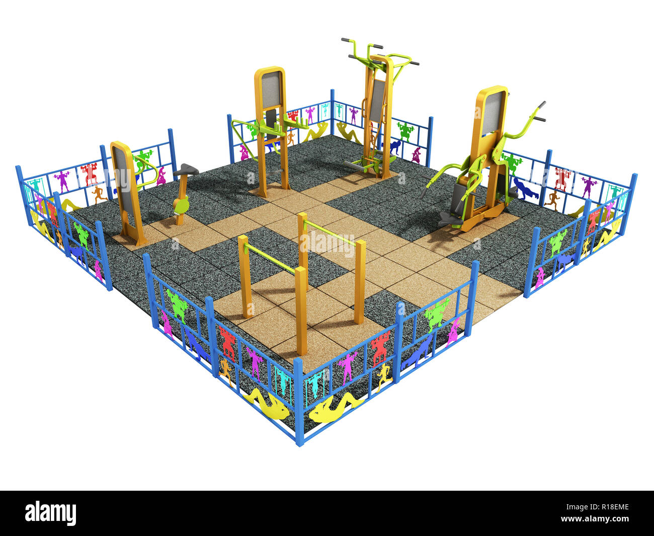 Safe Park Playground Cut Out Stock Images & Pictures - Alamy