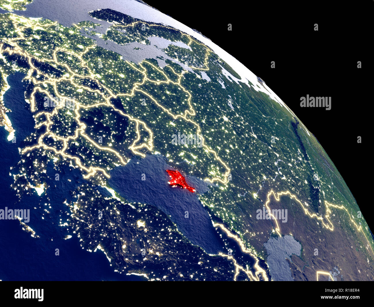 Crimea map satellite hi-res stock photography and images - Alamy