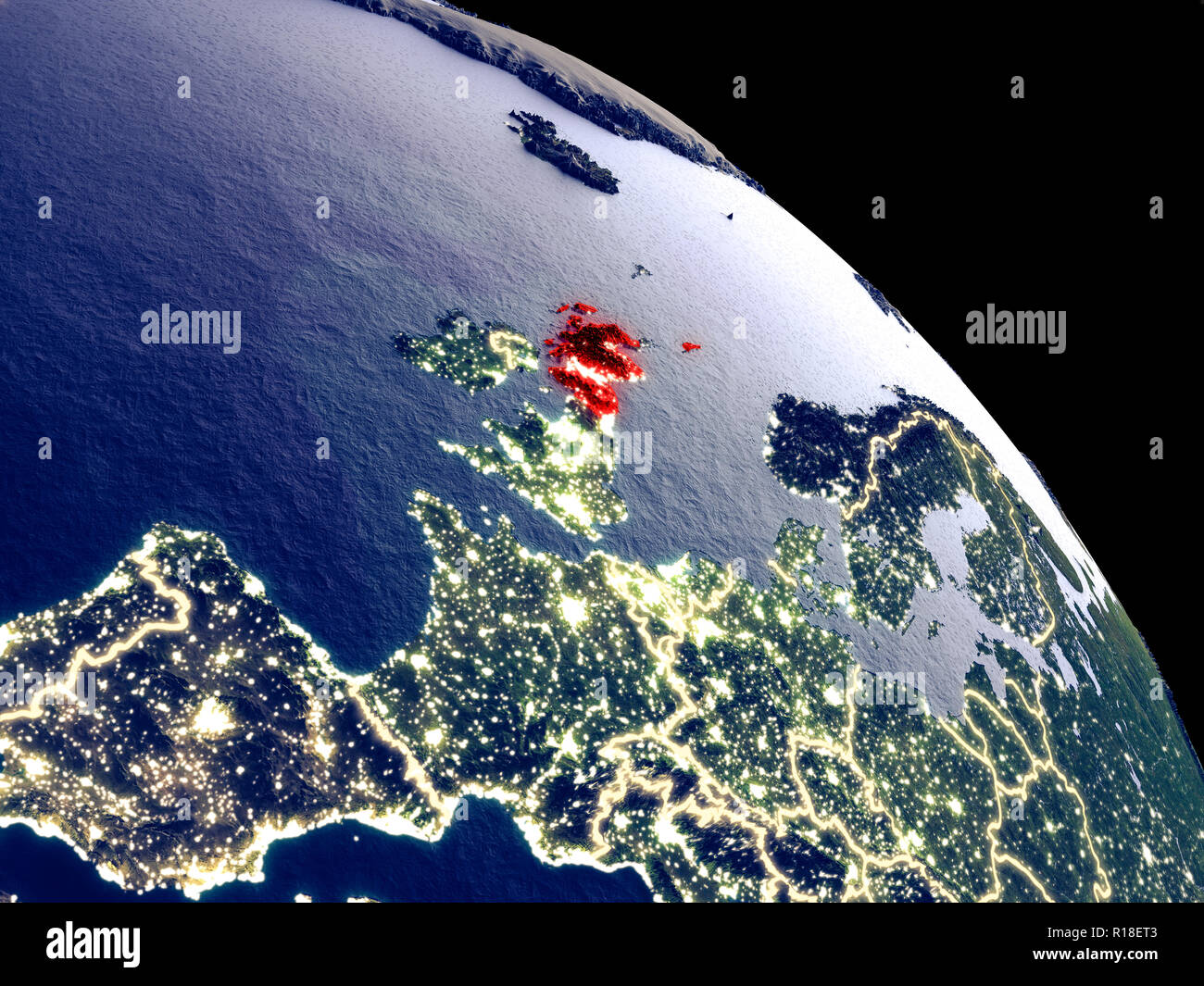 Independent scotland map hi-res stock photography and images - Alamy