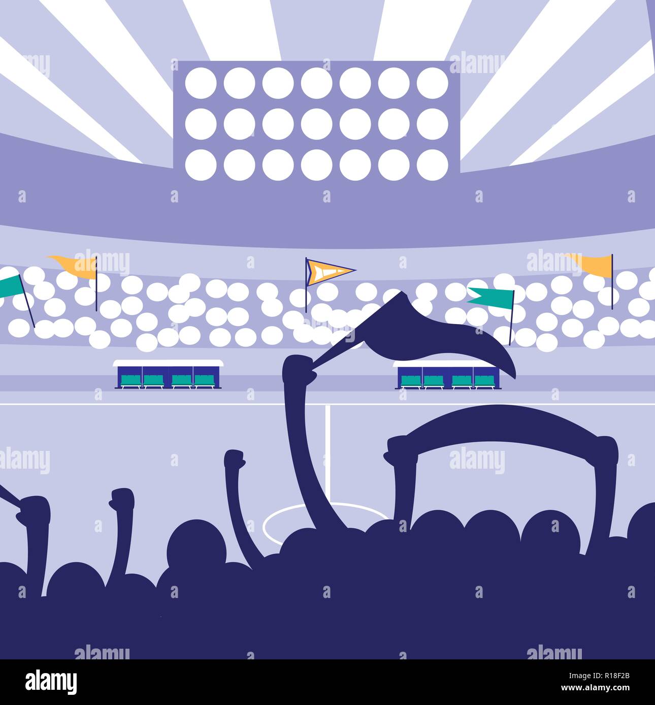 Stadium crowds Stock Vector Images - Alamy
