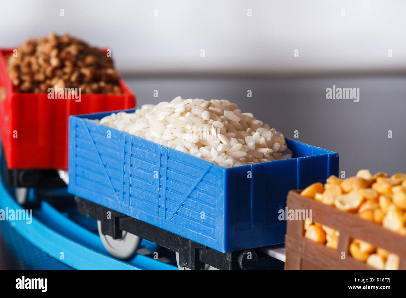 Grain train wagon hi-res stock photography and images - Alamy