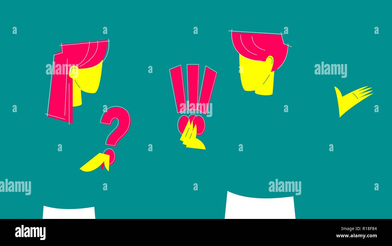 Exclamation mark and question mark hi-res stock photography and images ...