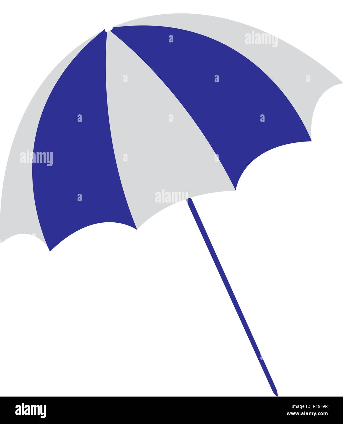 beach parasol over white background, vector illustration Stock Vector ...