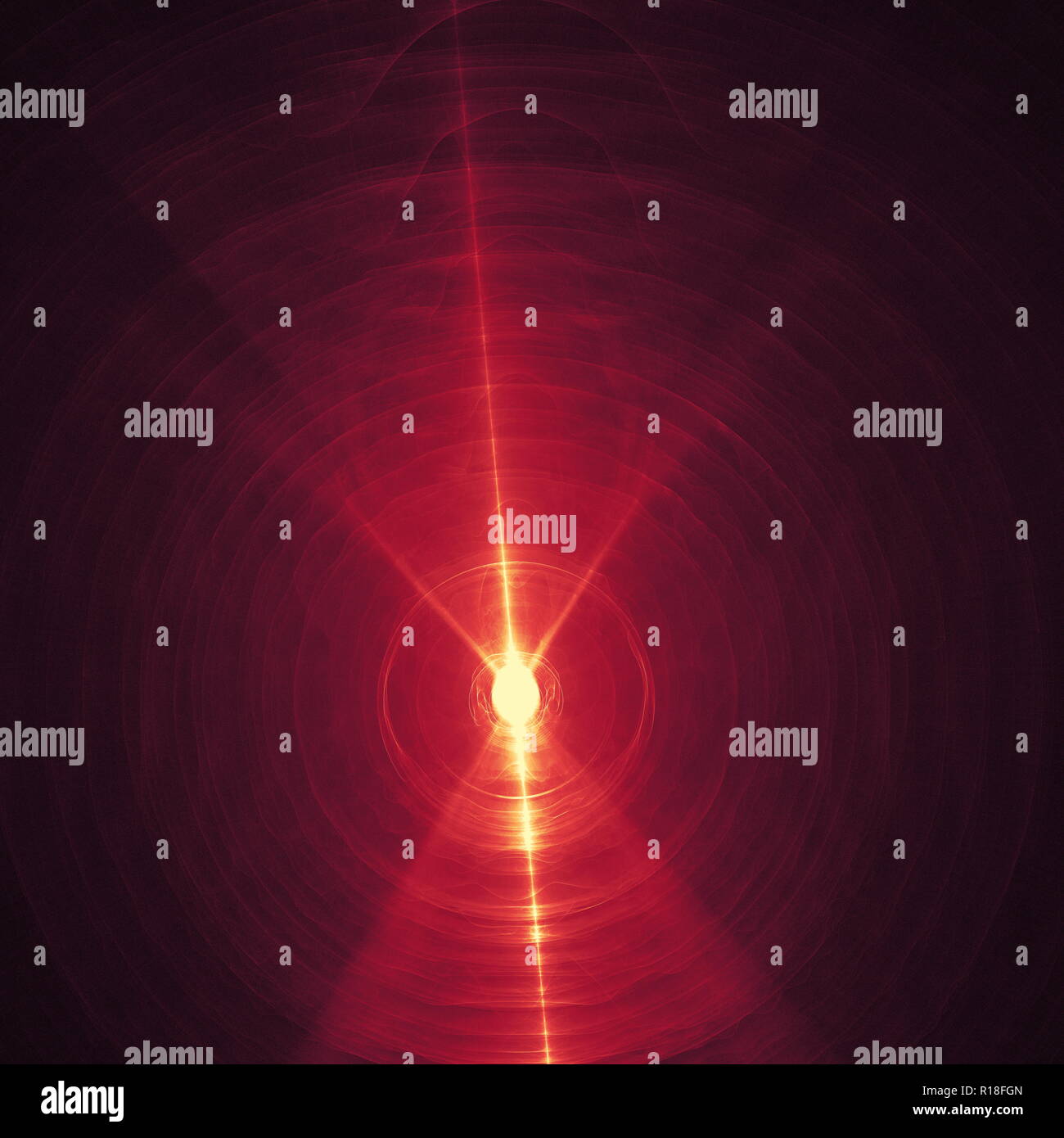glowing red curved lines over dark Abstract Background space universe ...