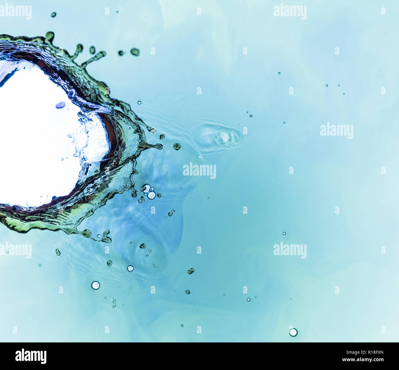 Colourful Water Splash Wallpaper