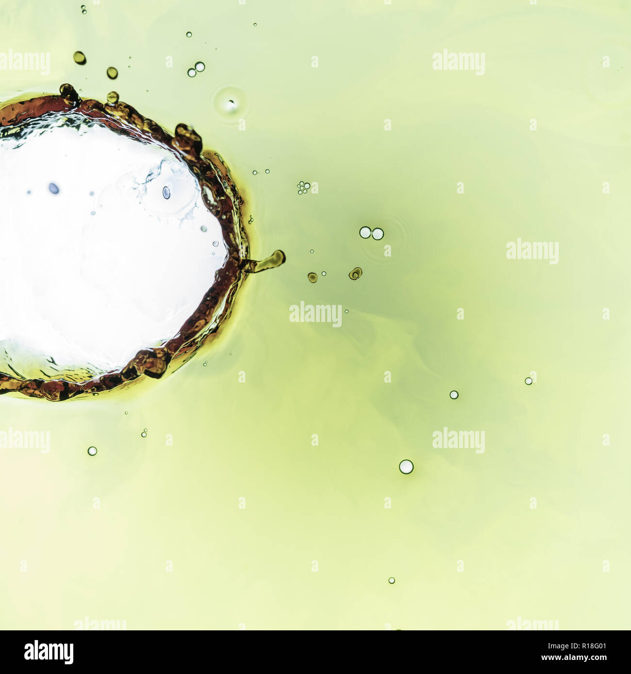 Colored Water Splash overhead view abstract background Stock Photo - Alamy