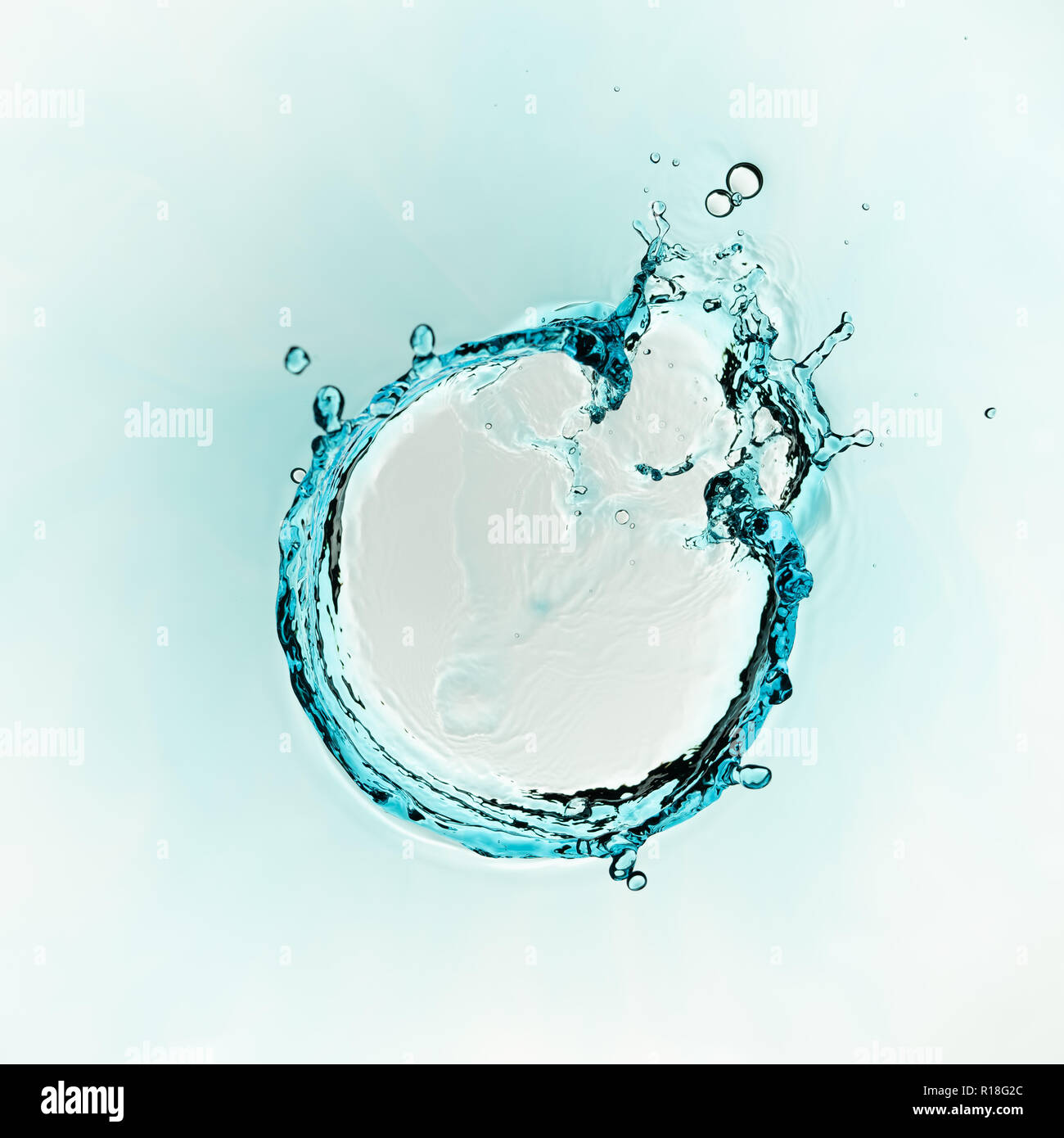 Water Splash closeup from Top View,, abstract art Stock Photo - Alamy
