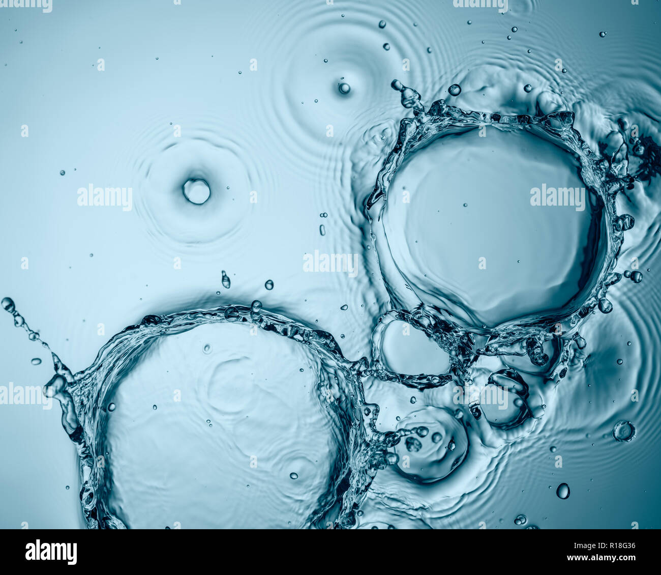 Water Splash closeup from Top View,, abstract art Stock Photo - Alamy