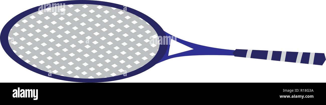 Tennis racket icon over white background, vector illustration Stock ...