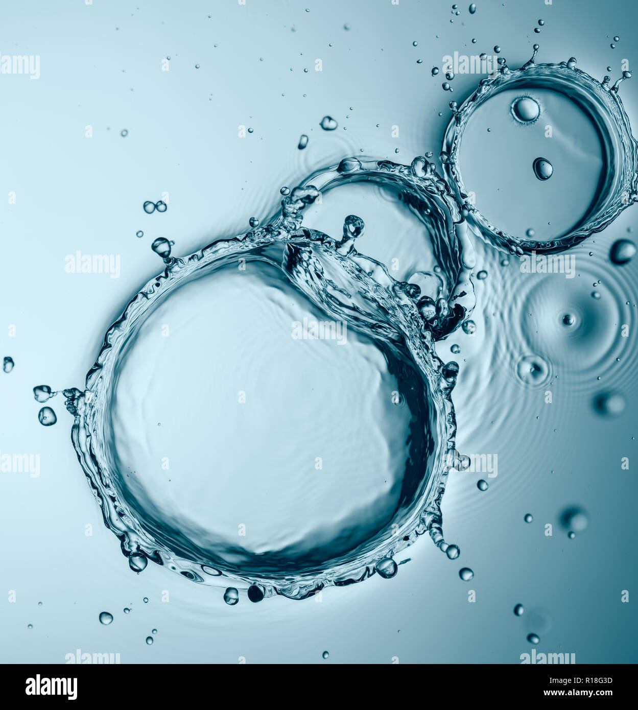 Water Splash closeup from Top View,, abstract art Stock Photo - Alamy