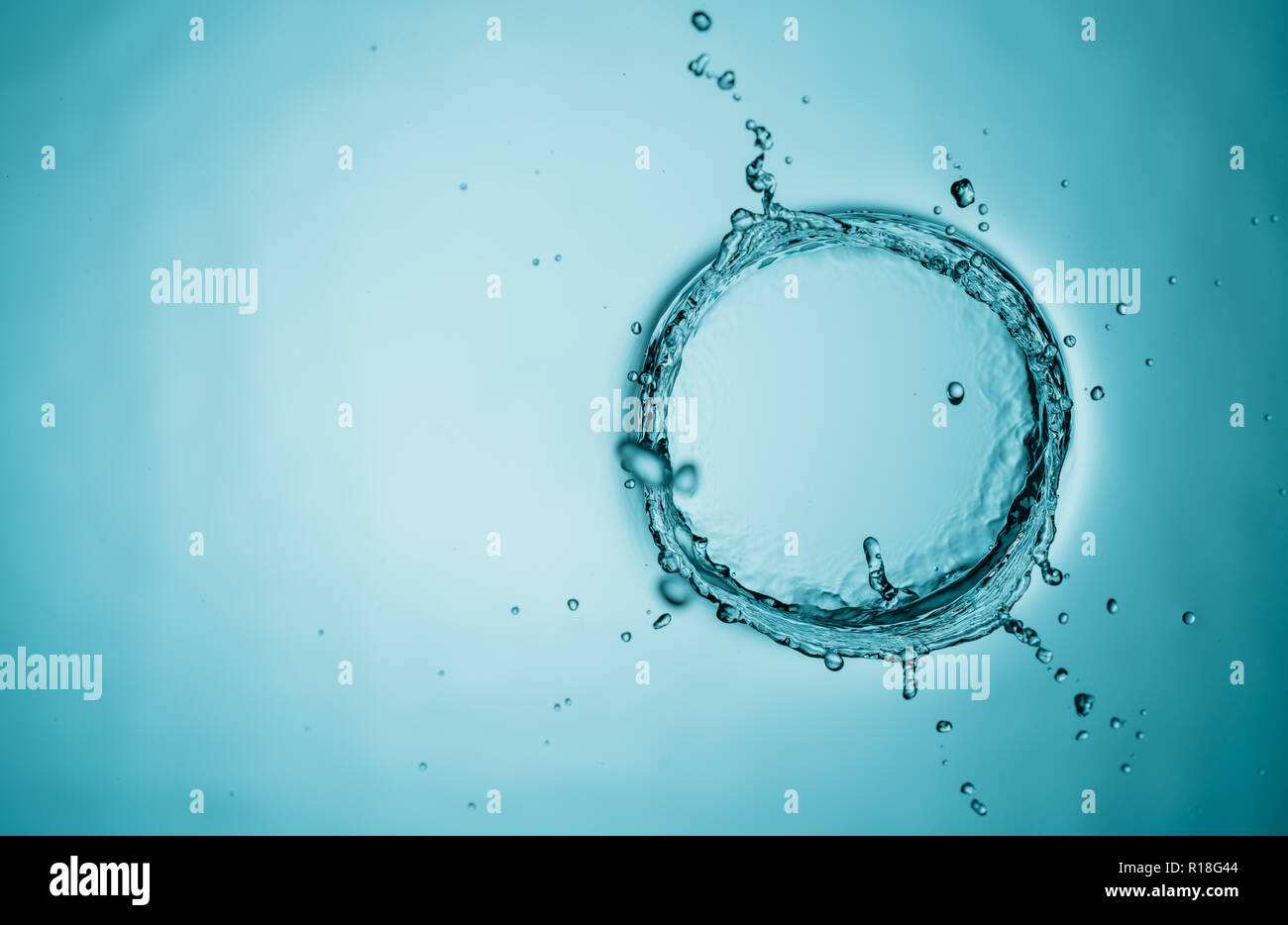 Water Splash closeup from Top View,, abstract art Stock Photo - Alamy