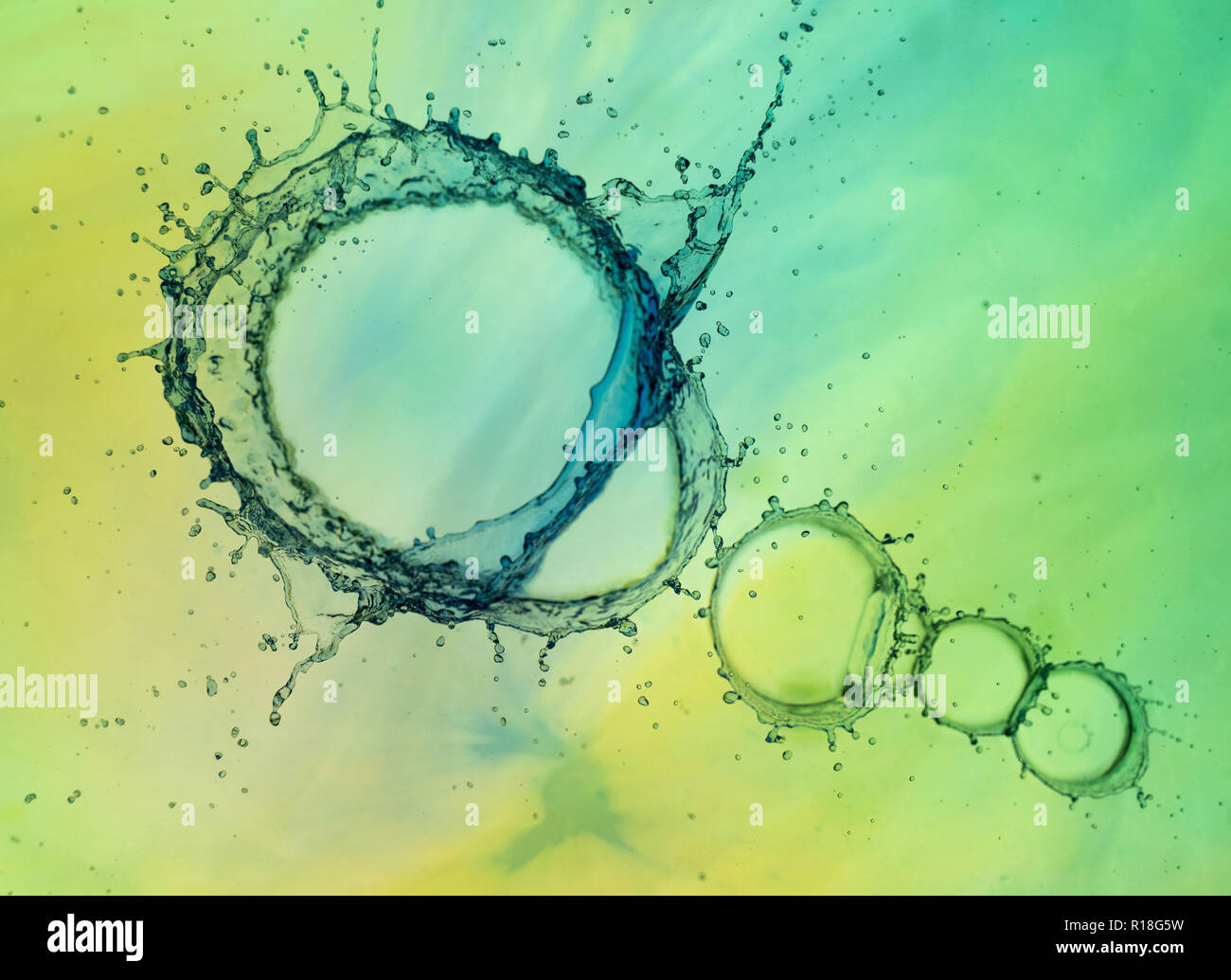 Water Splash closeup from Top View,, abstract art Stock Photo - Alamy