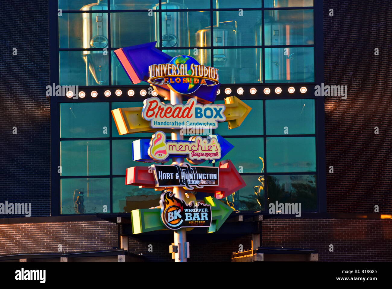 Orlando, Florida USA ; July 31, 2018 Citywalk signs at Universal ...