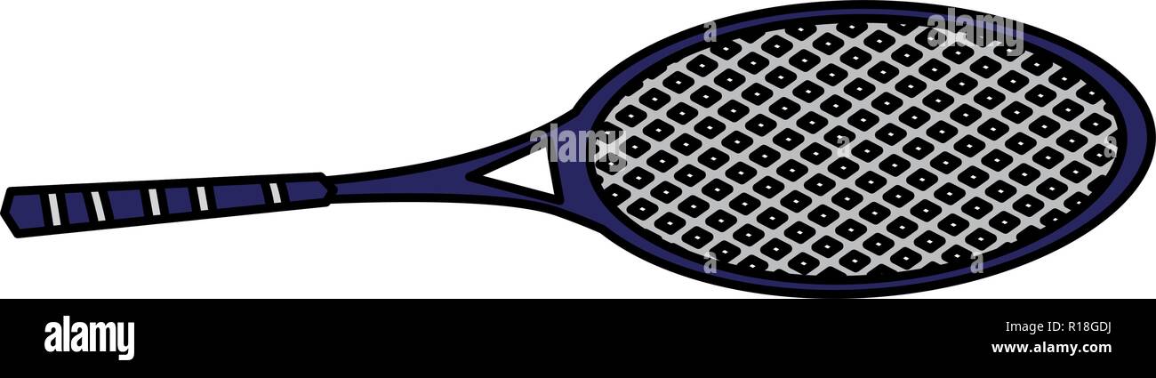 Tennis racket icon over white background, vector illustration Stock ...
