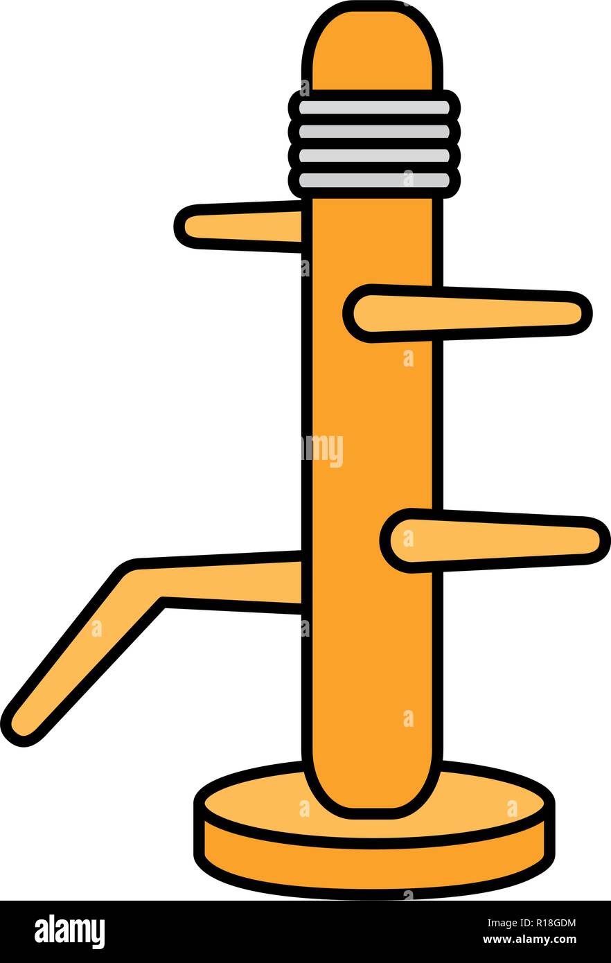 wooden dummy icon over white background, vector illustration Stock ...