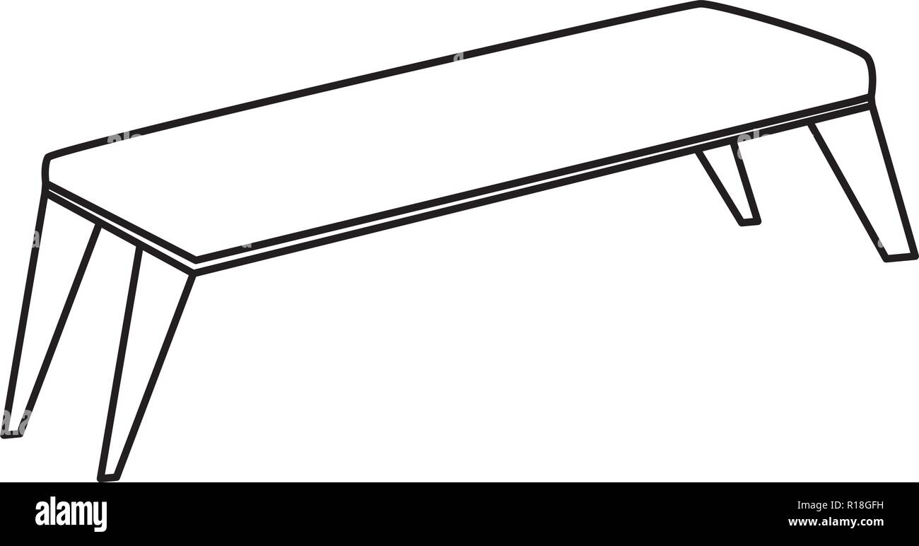 gym bench over white background, vector illustration Stock Vector Image ...