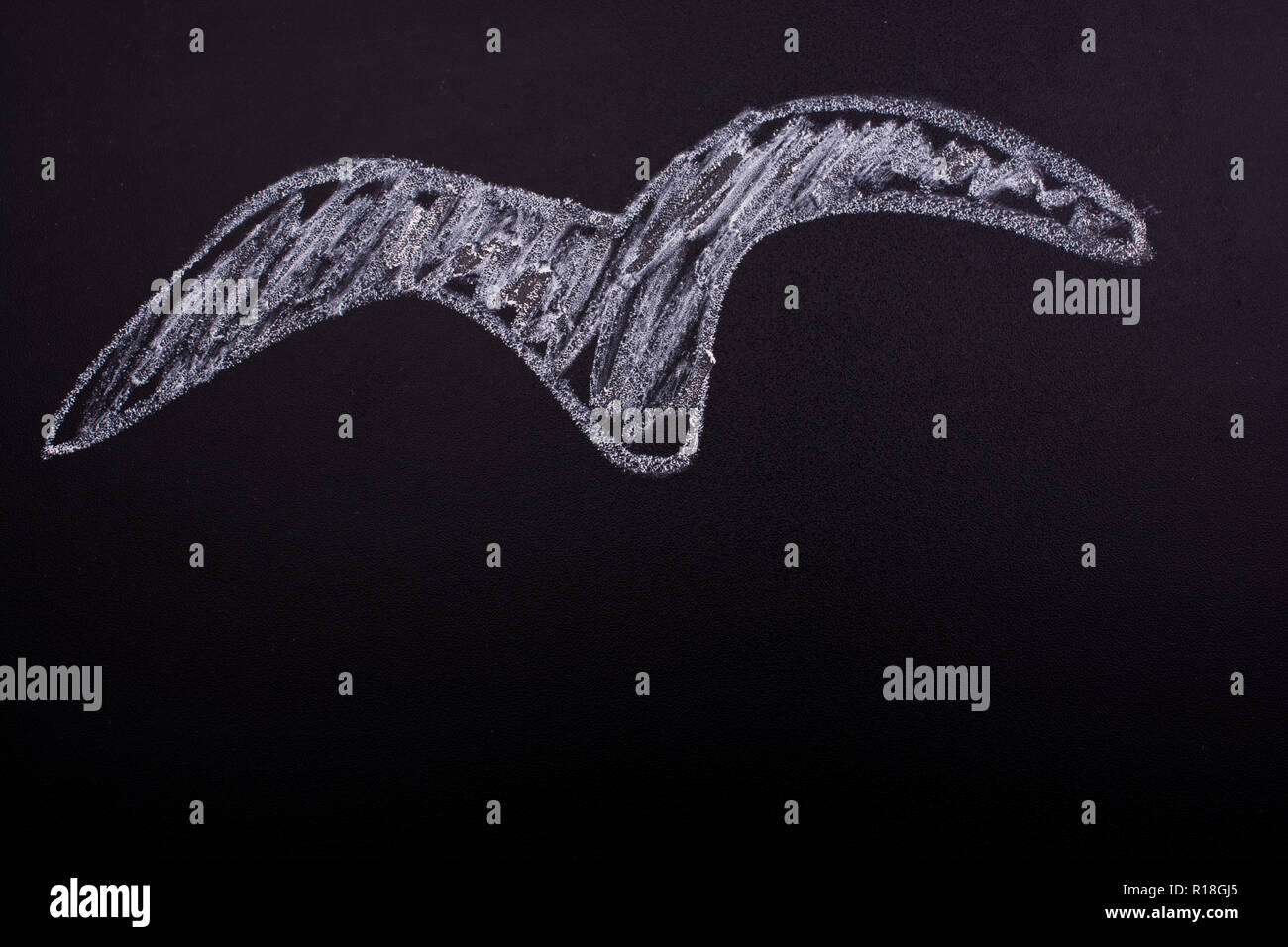 Chalk drawn bird on hi-res stock photography and images - Alamy