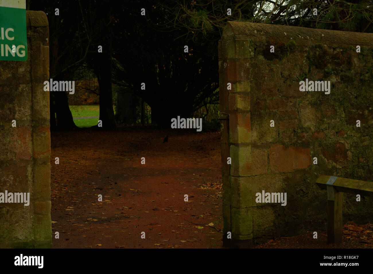 Gate path autumn hi-res stock photography and images - Alamy