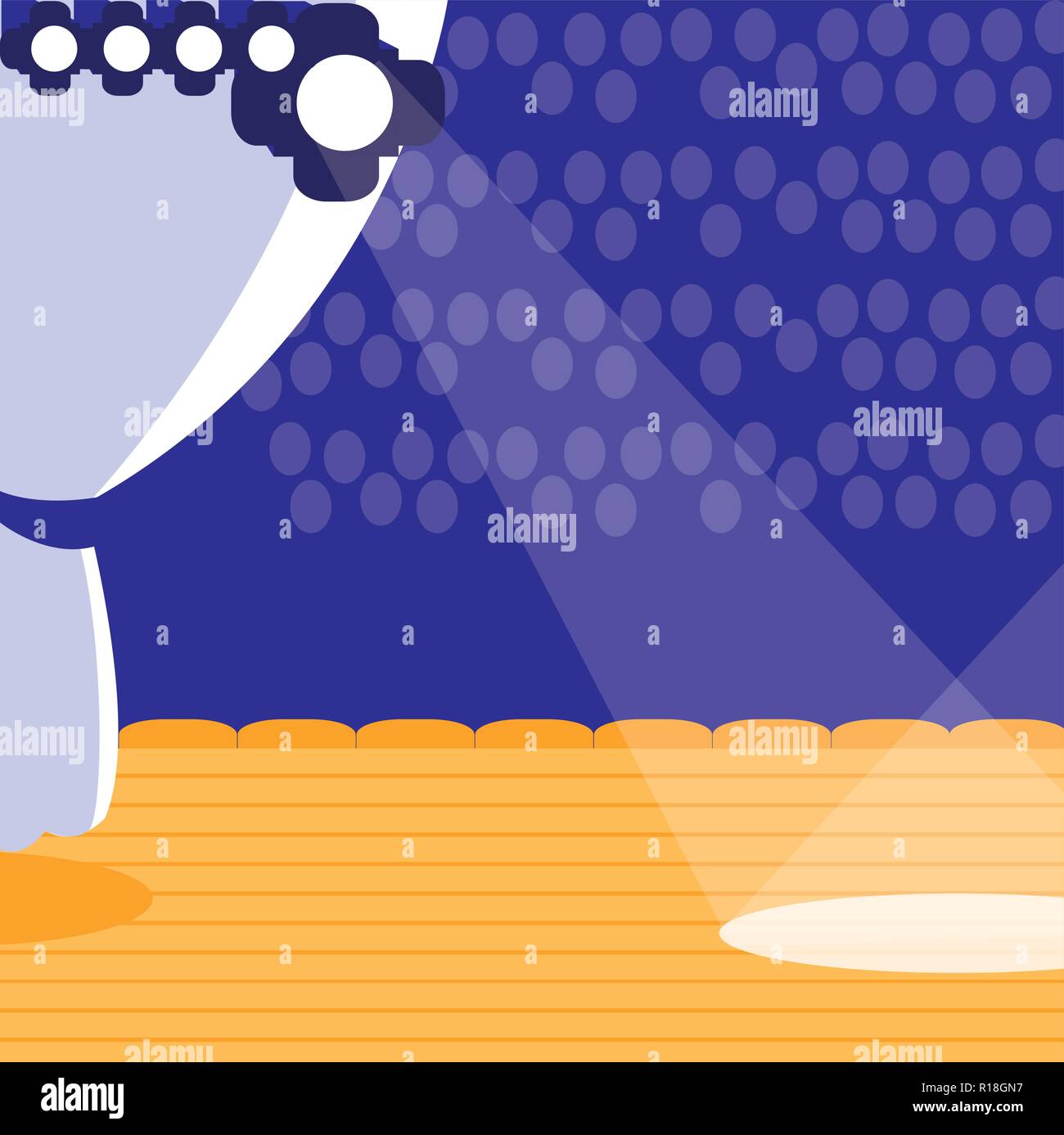 theatre stage, colorful design. vector illustration Stock Vector Image ...