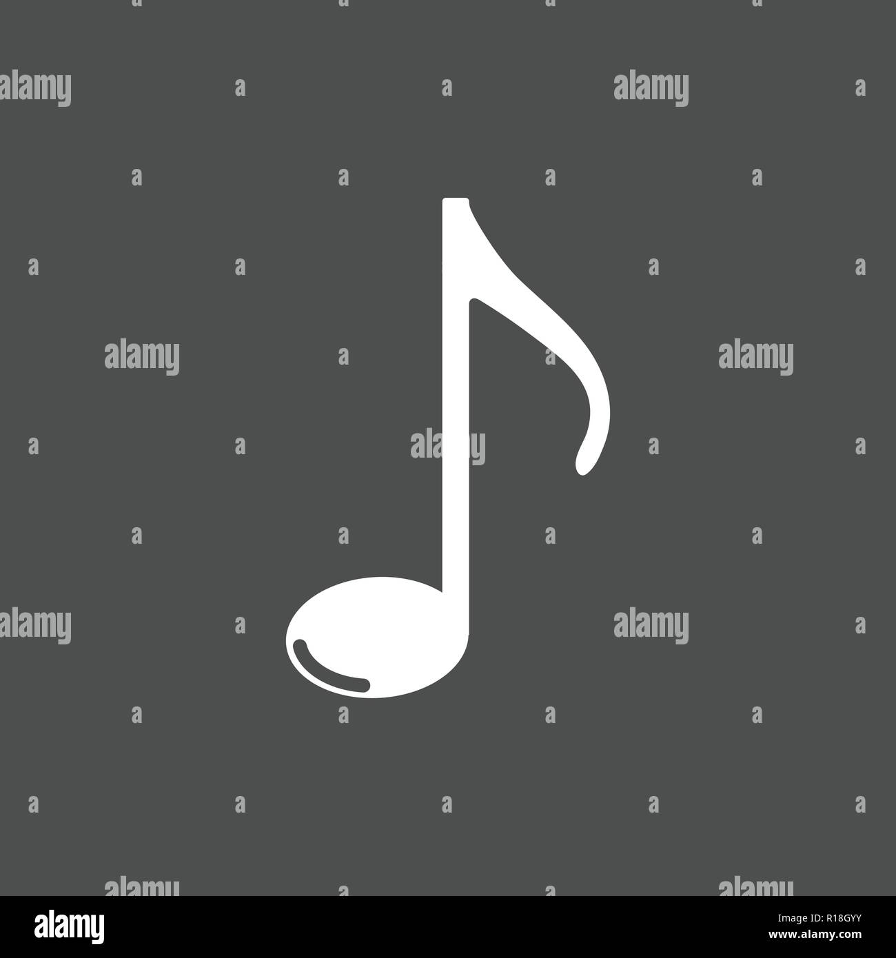 Music Note Symbol Icon Vector Stock Photos & Music Note Symbol Icon ...