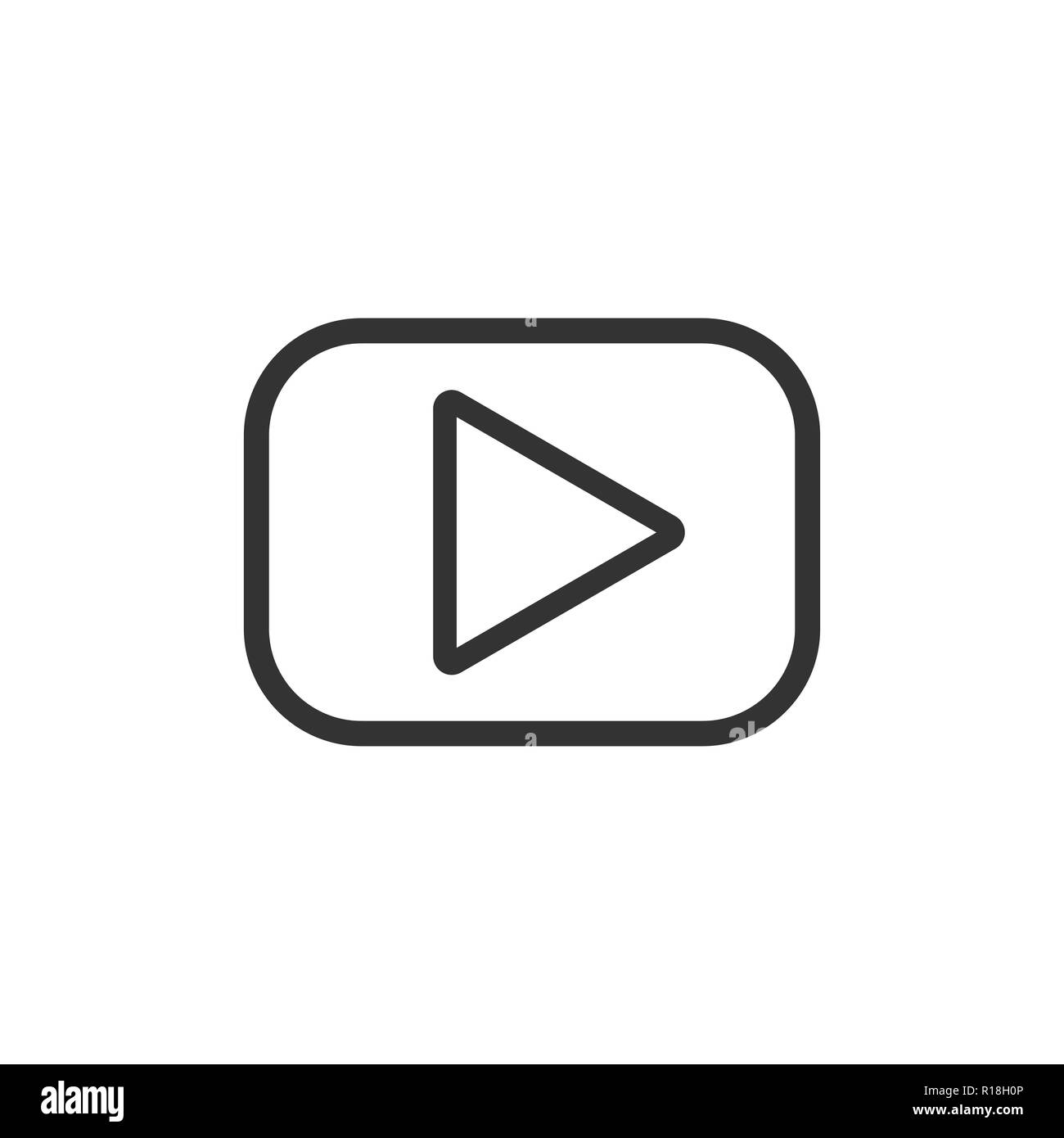 Play icon. play sign. Vector illustration, flat design Stock Vector ...