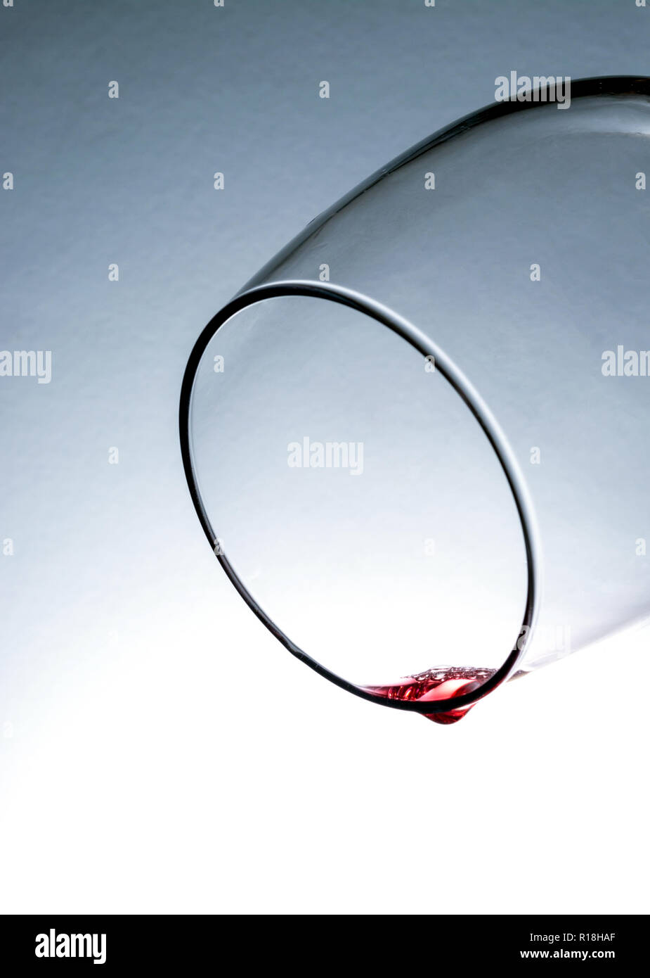 drop of wine close-up dripping with glass Stock Photo - Alamy