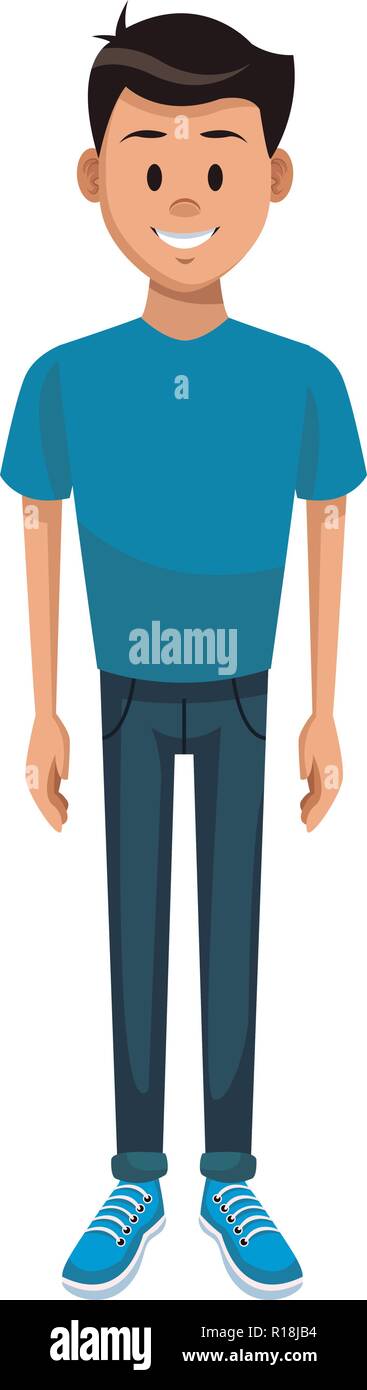 Man smiling cartoon vector illustration graphic design Stock Vector ...