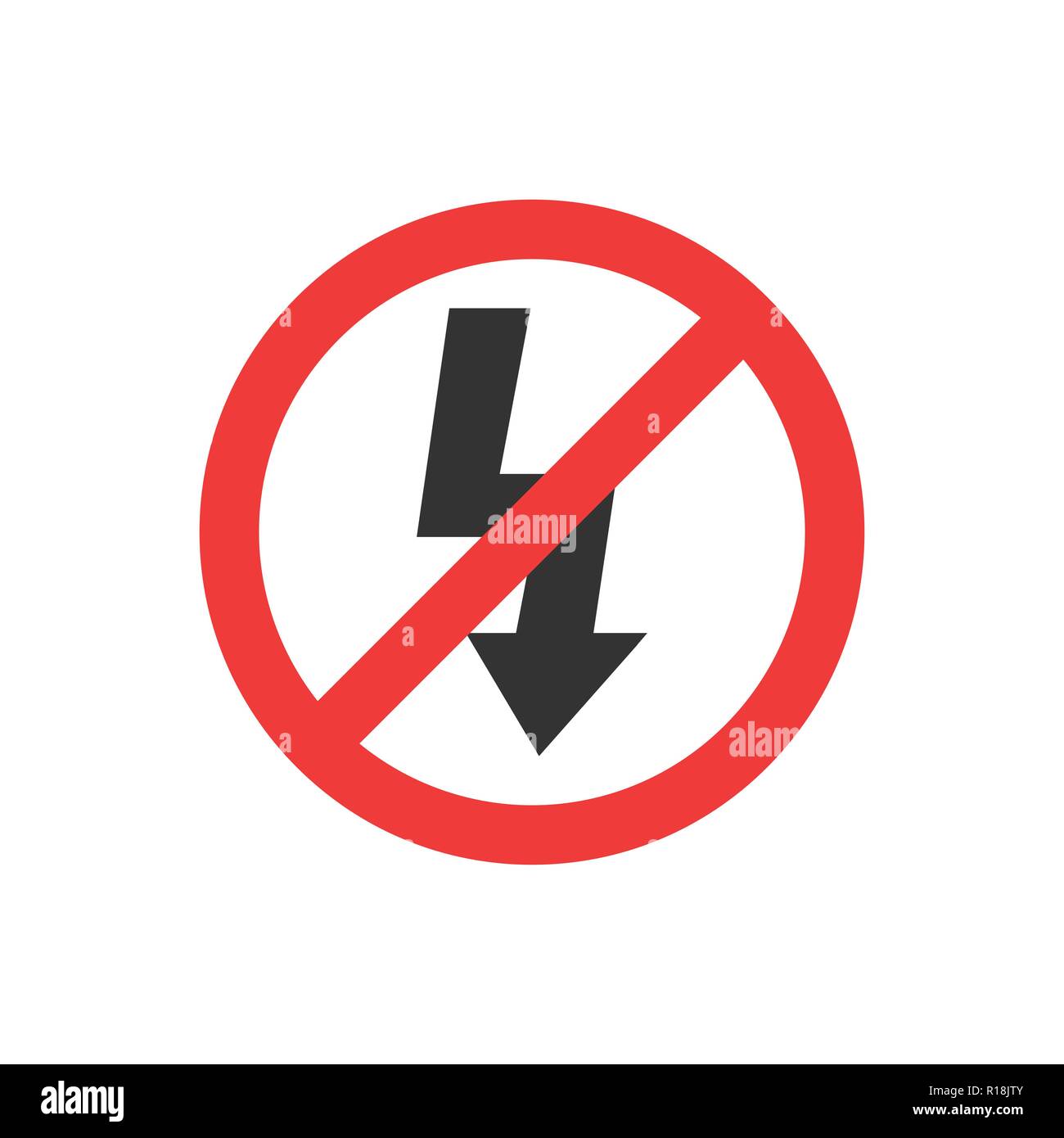 Lightning symbol. Photo sign. No Flash. Electric sign Vector ...