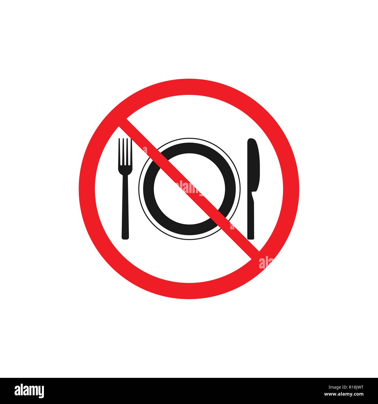 Fork no spoon Stock Vector Images - Alamy
