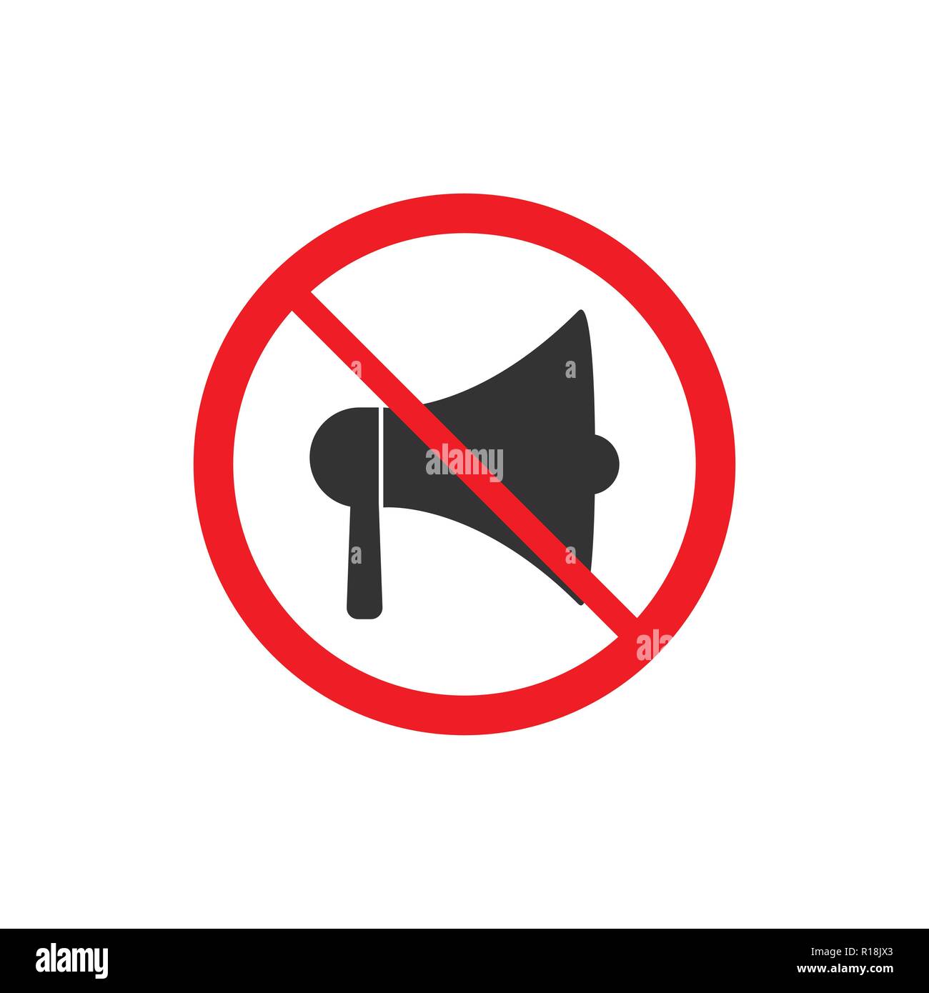 No loud music sign hi-res stock photography and images - Alamy