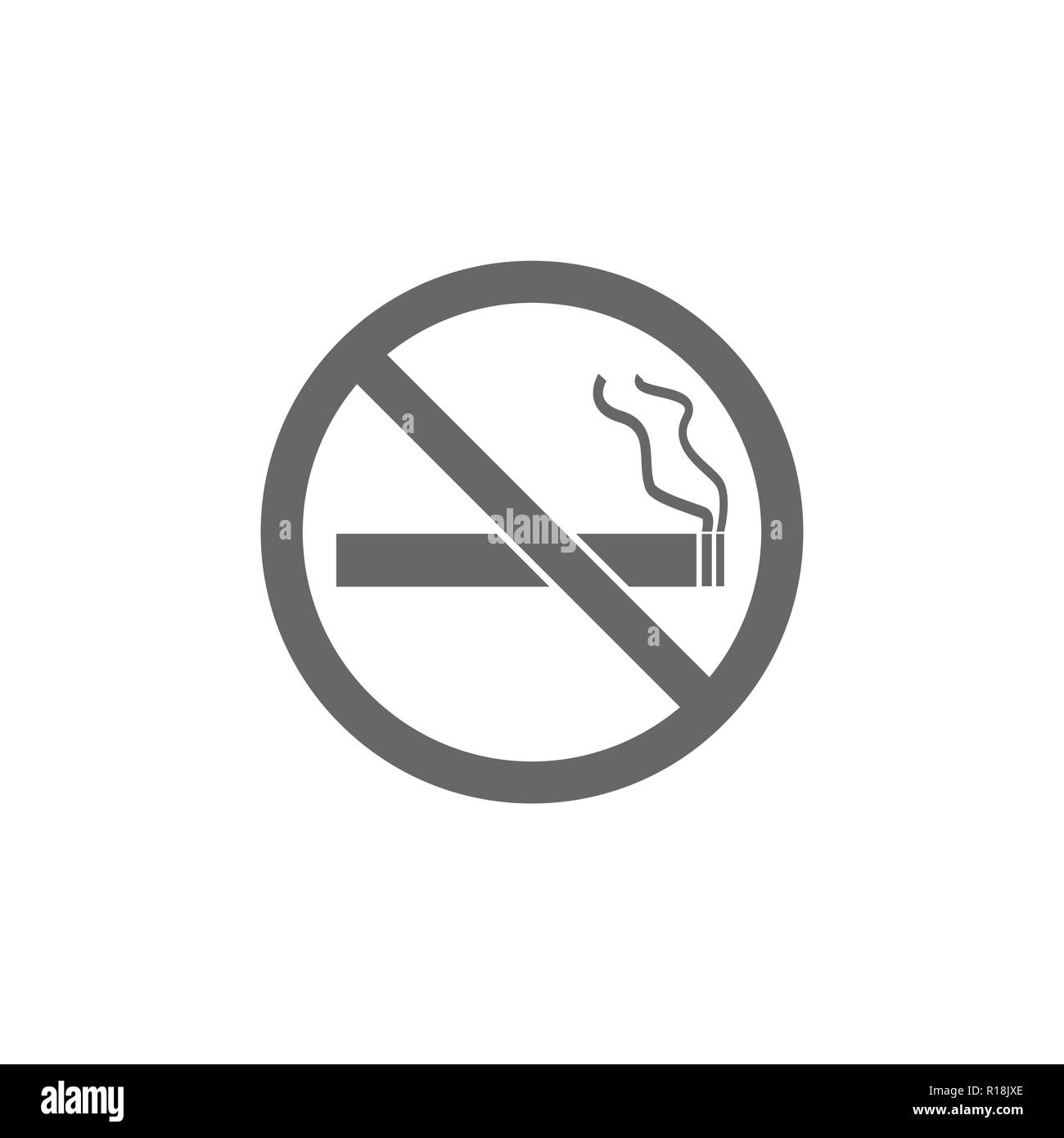 No smoking sign. Flat design vector Stock Vector Image & Art - Alamy