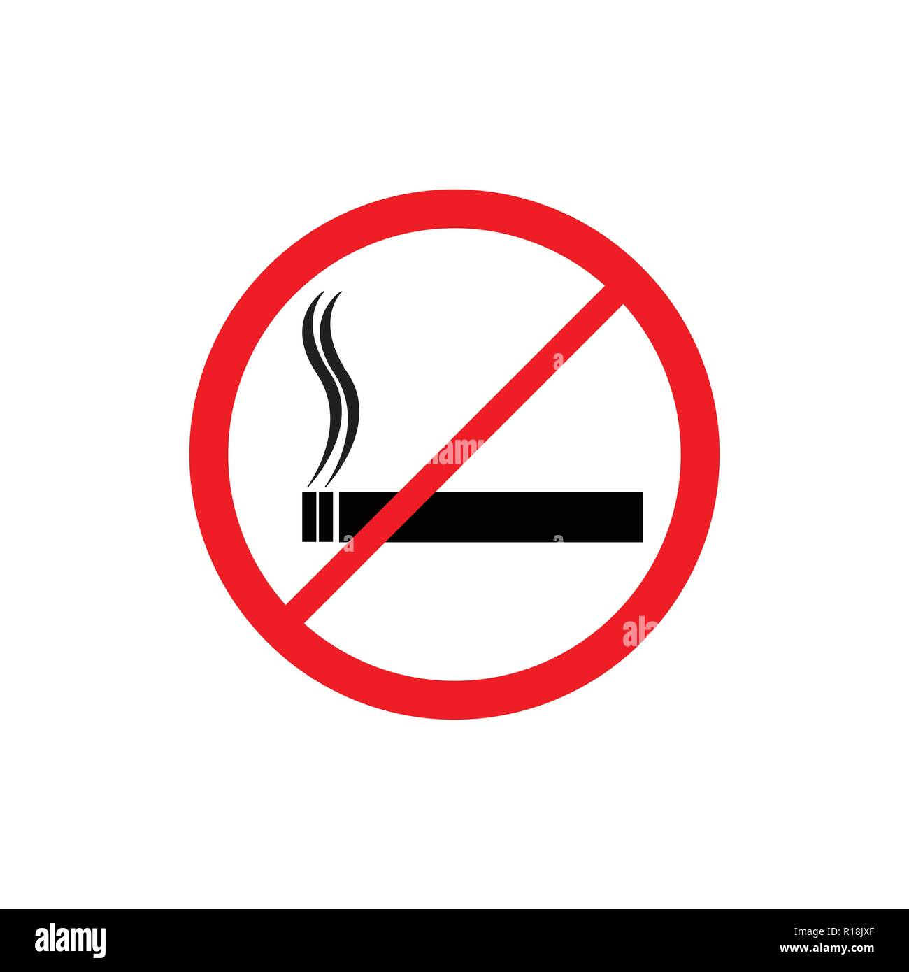 No smoking sign. Flat design vector Stock Vector Image & Art - Alamy