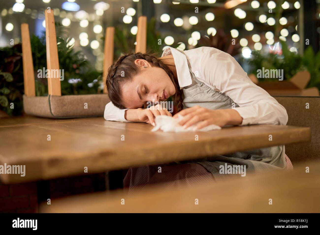 Napping at work hi-res stock photography and images - Alamy