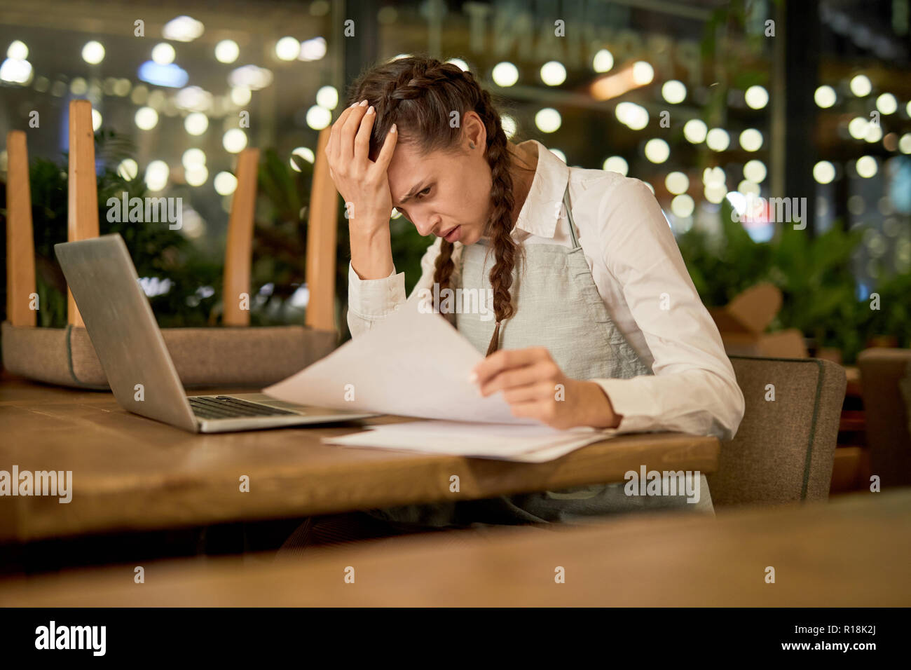 Waitress tired hi-res stock photography and images - Alamy