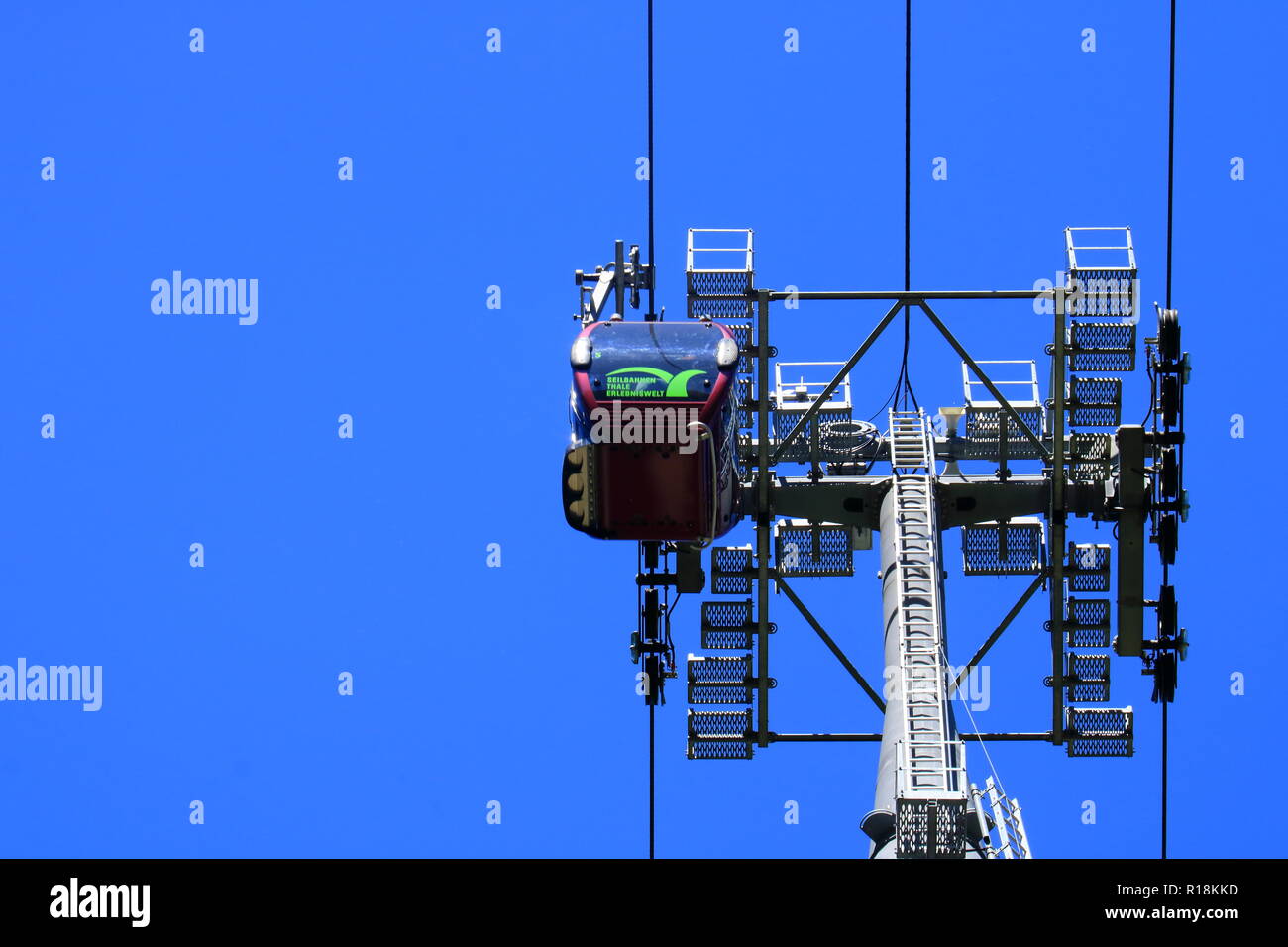 Funicular Cable railway in Thale in the Harz Mountains in Germany Stock ...