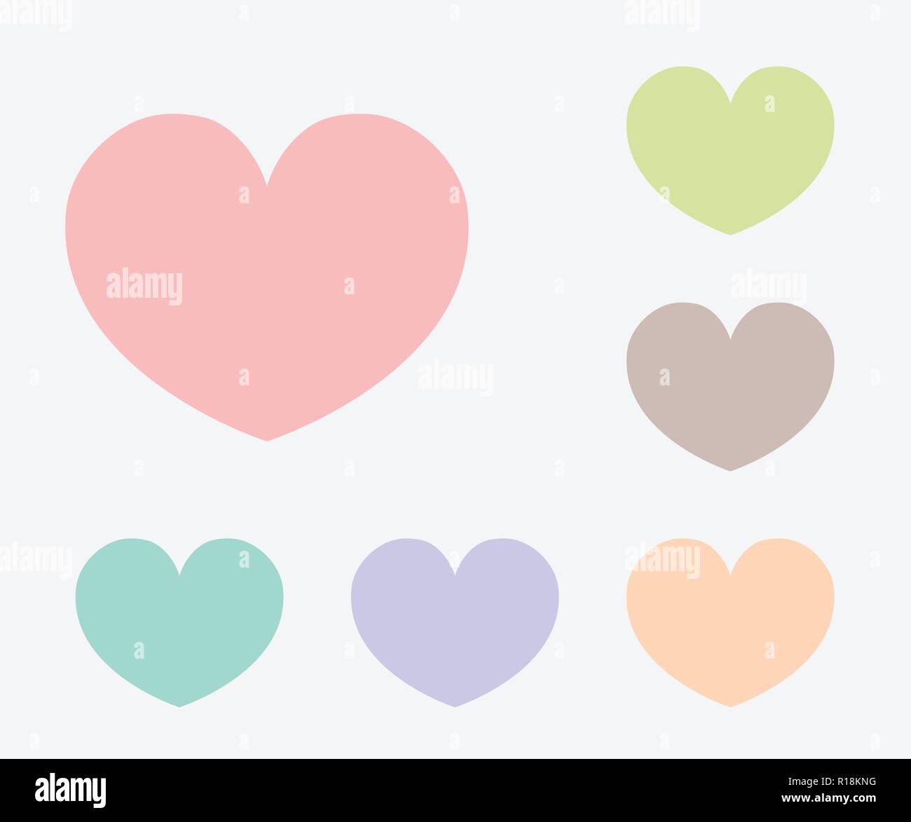 Valentine pastel Stock Vector Images - Alamy