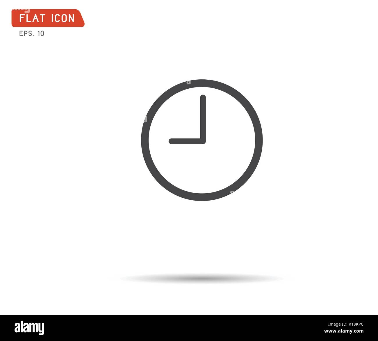 Clock icon, logo Vector illustration Stock Vector Image & Art - Alamy