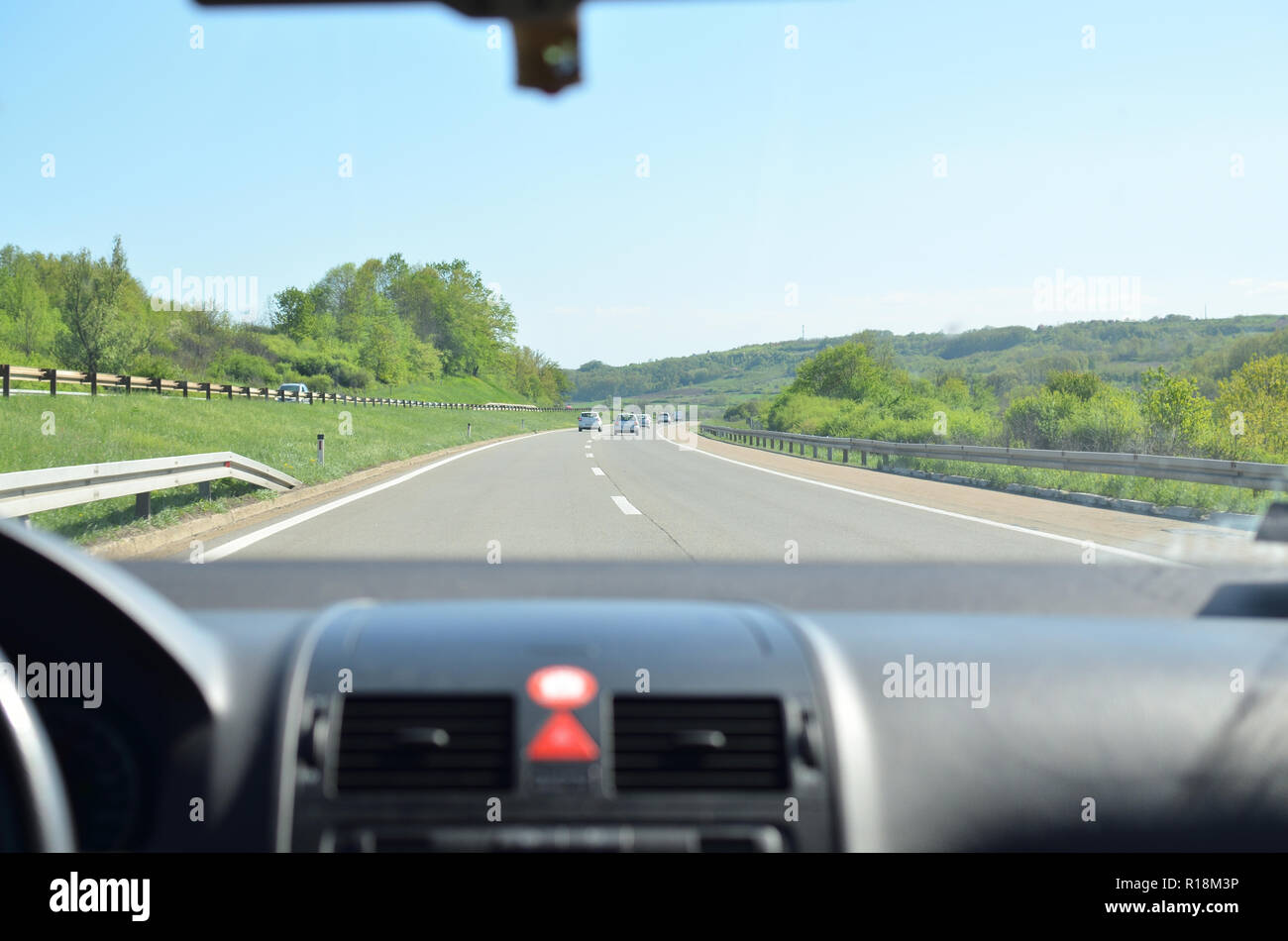 Traffic motorway spring highway countryside hi-res stock photography ...