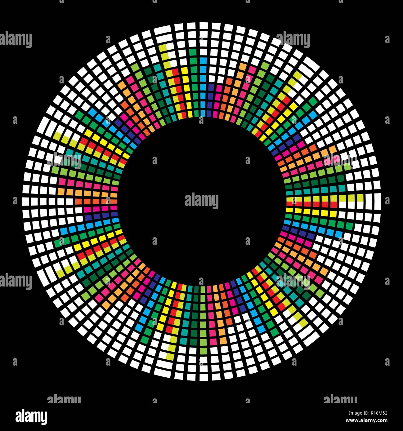 Mosaic circle Stock Vector Images - Alamy