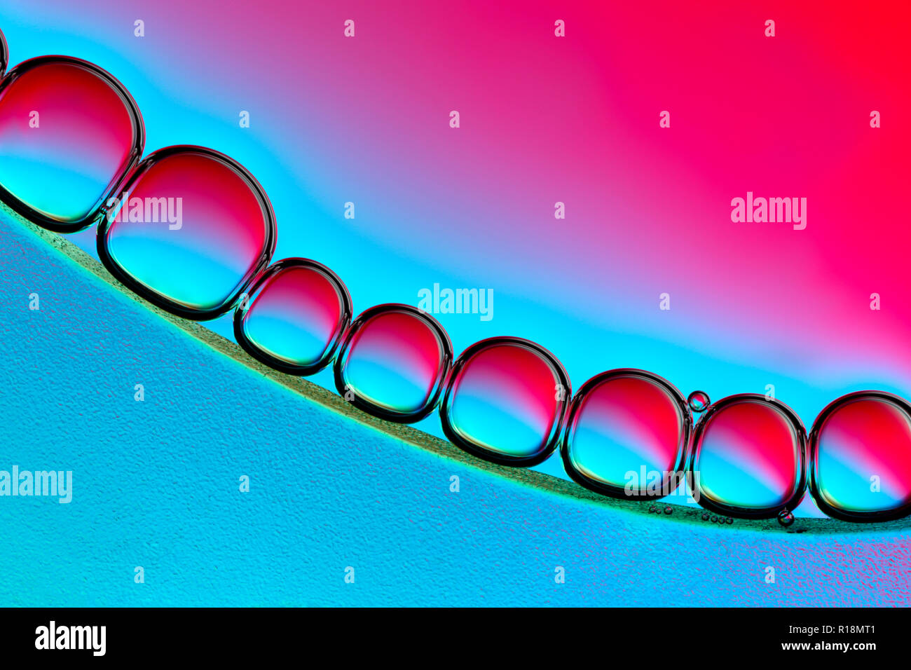 Abstract image of soap bubbles with eye-catching colors and patterns ...