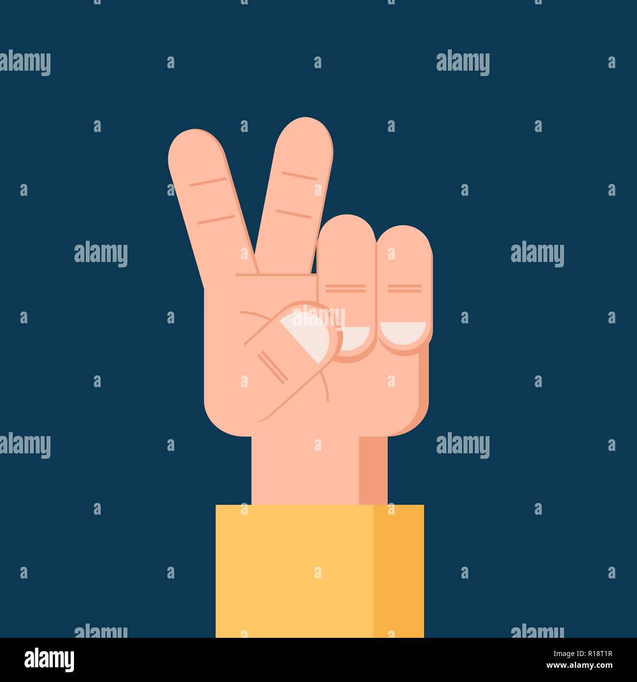 Victory hand emoji hi-res stock photography and images - Alamy
