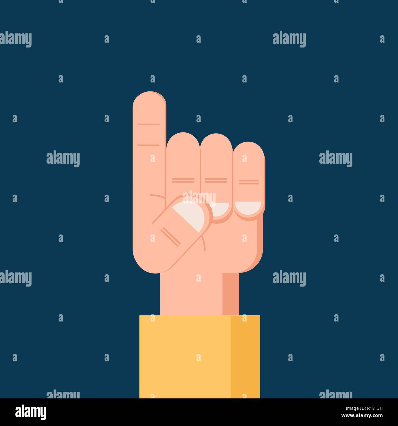 Number 1 foam hand hi-res stock photography and images - Alamy