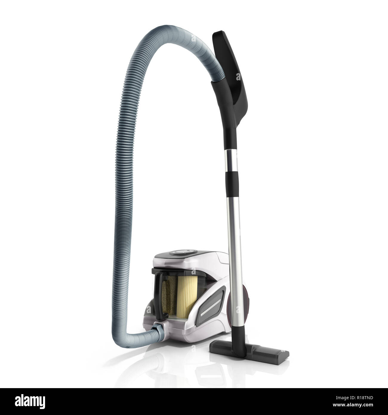 3d render of vacuum cleaner isolated on white background Stock Photo ...