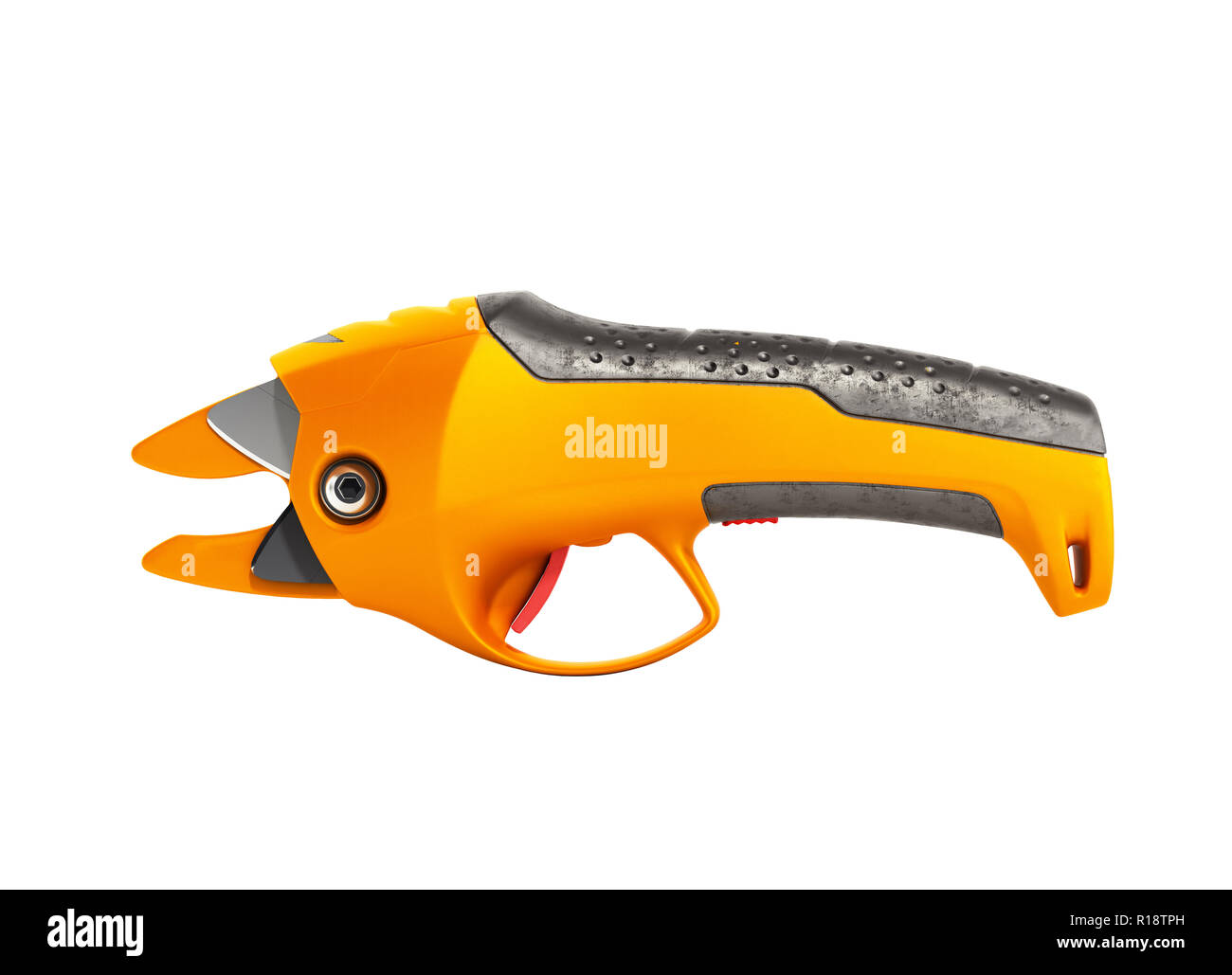 Garden pruner 3d render in white background no shadow Stock Photo - Alamy