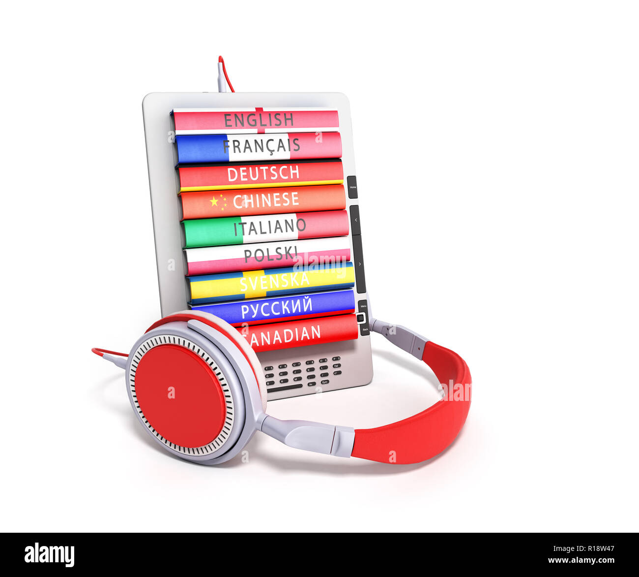 Book audio learning languages hi-res stock photography and images - Alamy