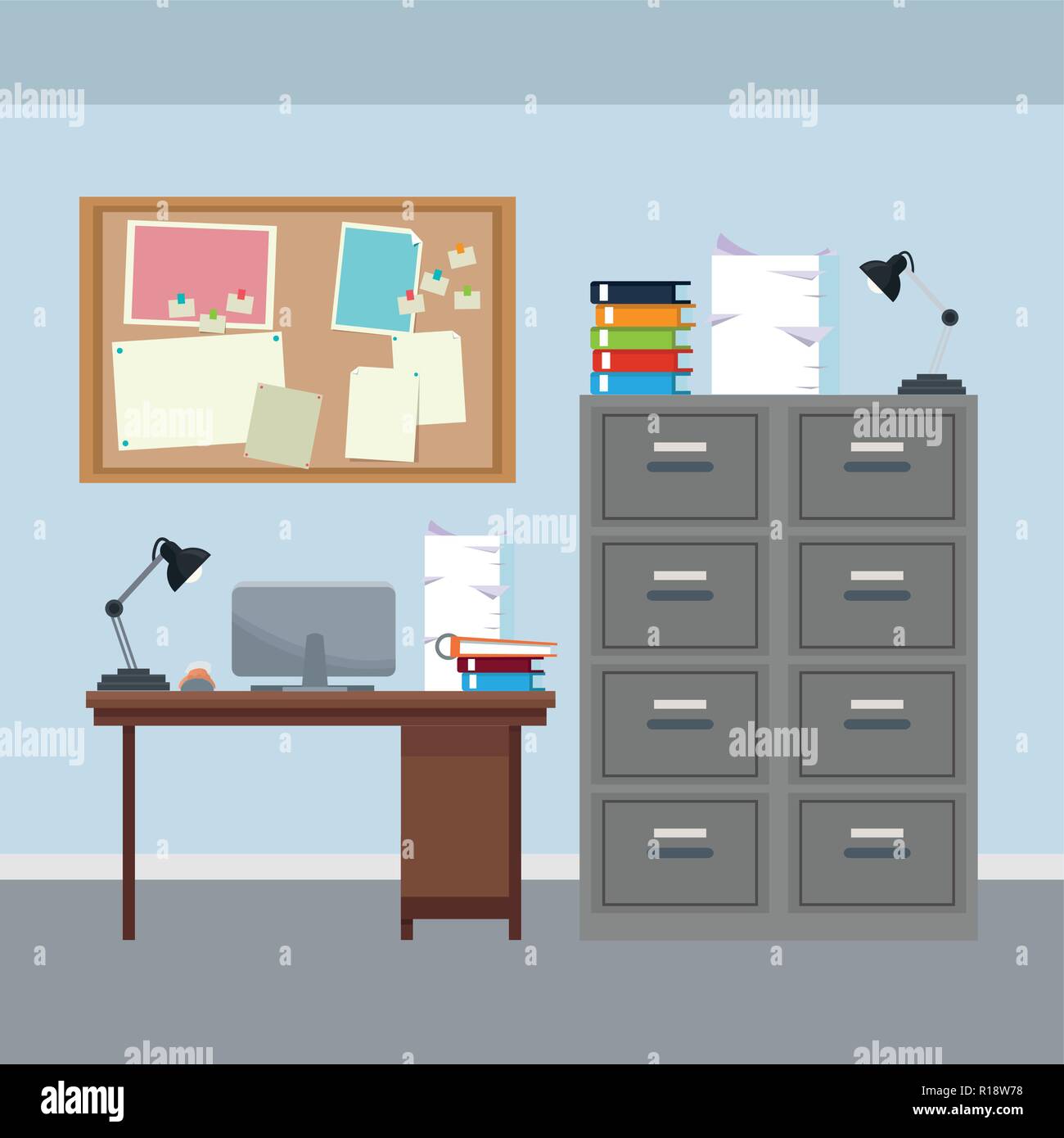 Creative industry office space Stock Vector Images - Alamy